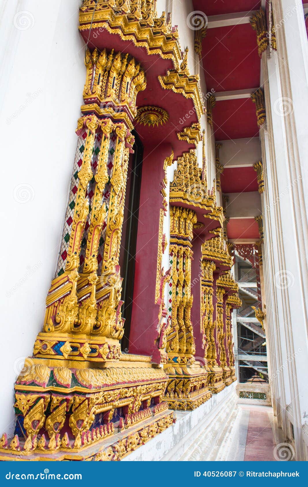 Thai Art Windows In Temple Stock Image | CartoonDealer.com #32808541