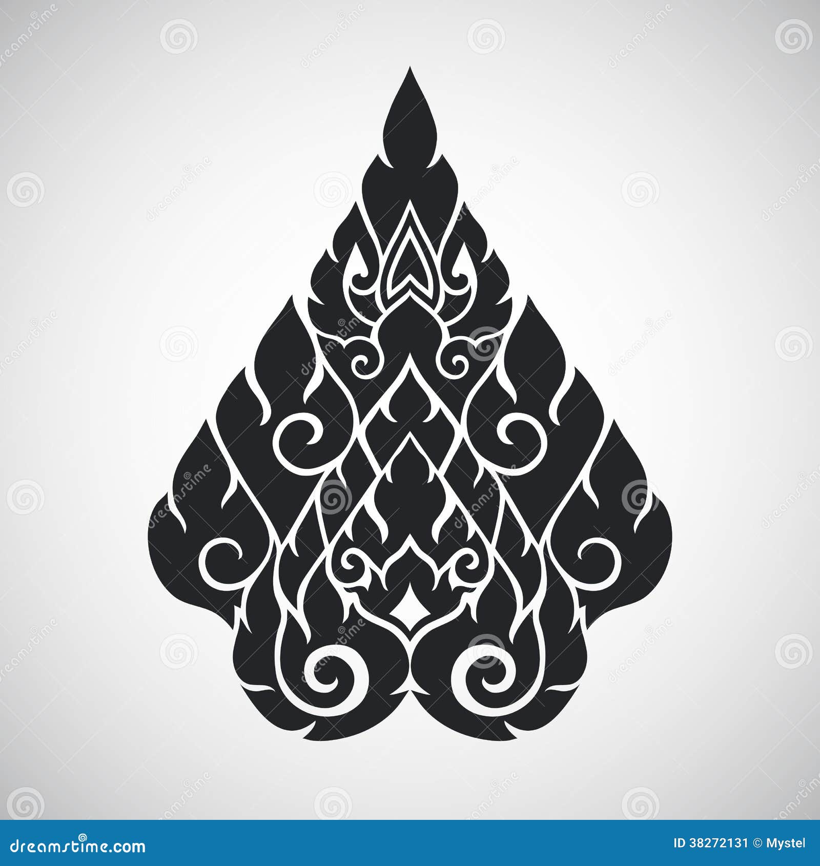 Thai Arts Ancient Decorative Element, Vector Stock Vector ...