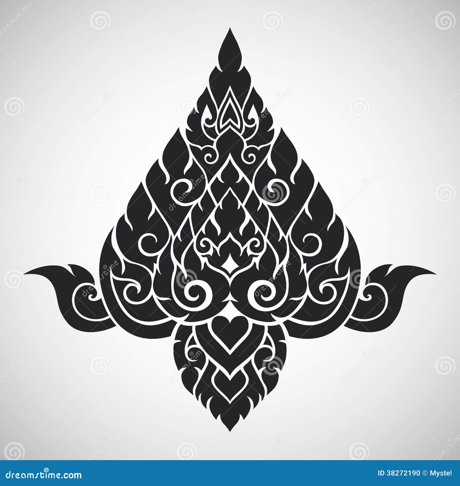 Thai arts ancient decorative element, vector | Thai art, Vector art ...