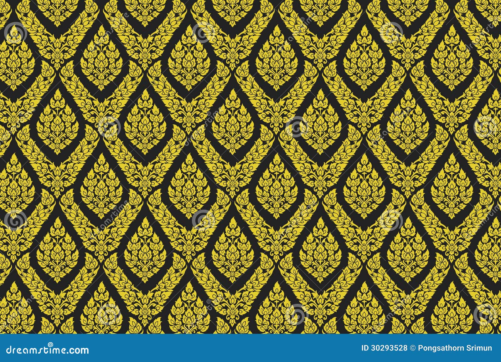 Thai Border Background Royalty Free Stock Photos - Image: 30293528