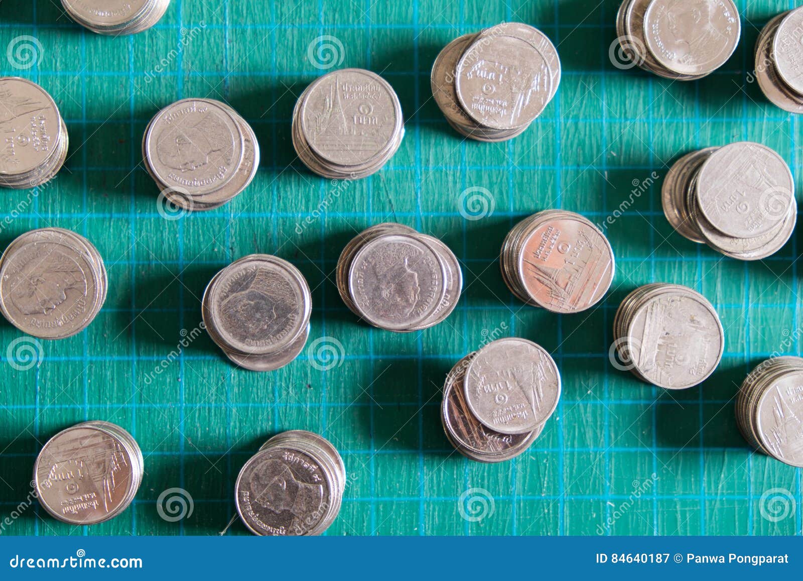 Thai Baht coins stock image. Image of background, closeup - 84640187