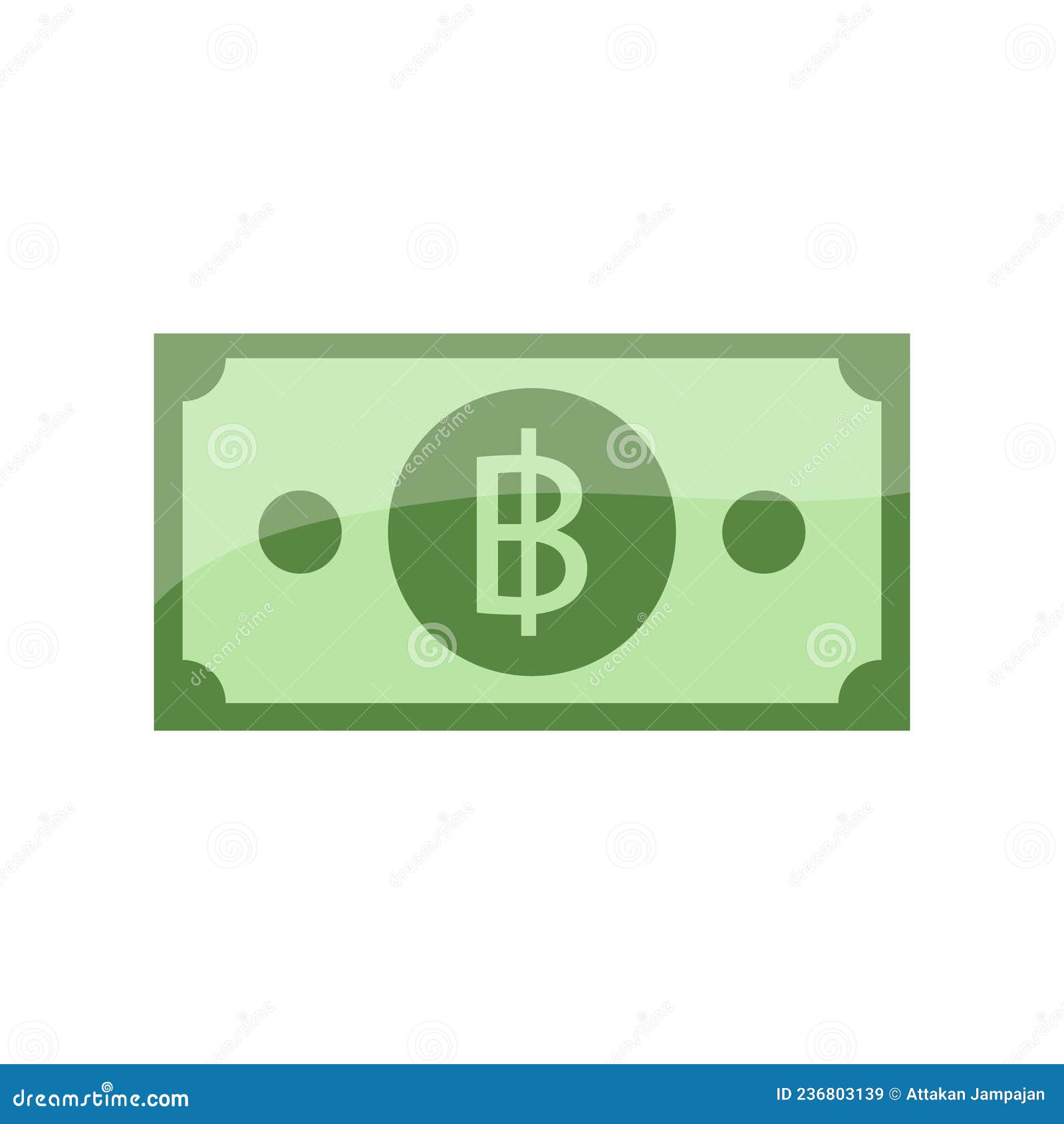 Thai Baht Currency Symbol Banknote Icon Stock Vector - Illustration of ...