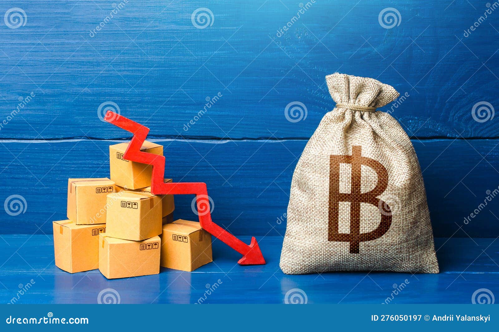 Slowdown And Decline In Progress. Change Of Trend To Negative ...