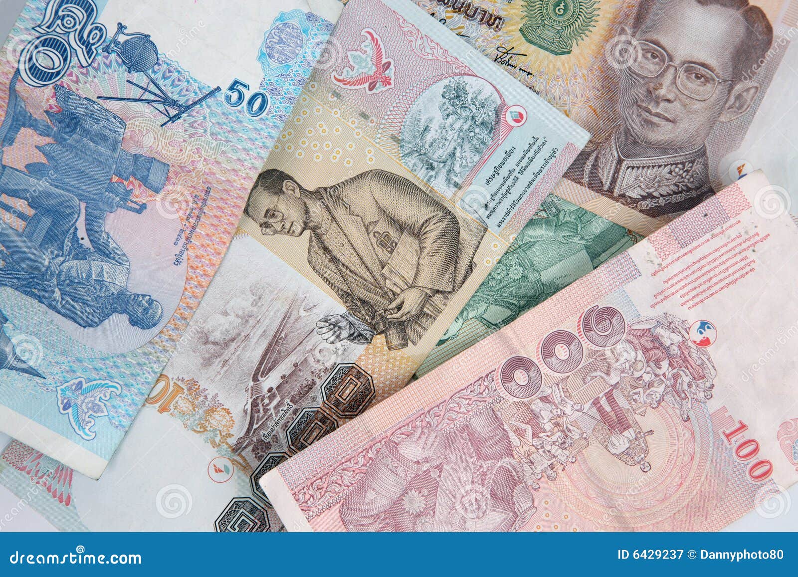 Thai Baht Notes Macro 6 Picture. Image: 6429237