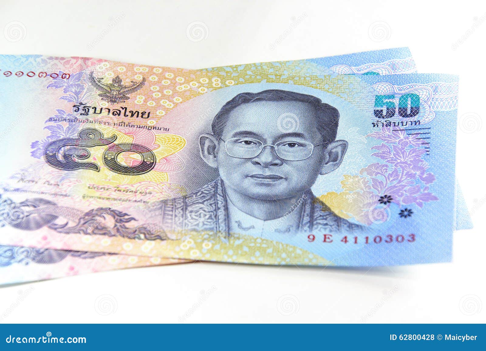 Thai banknote 50 Baht stock photo. Image of economics - 62800428