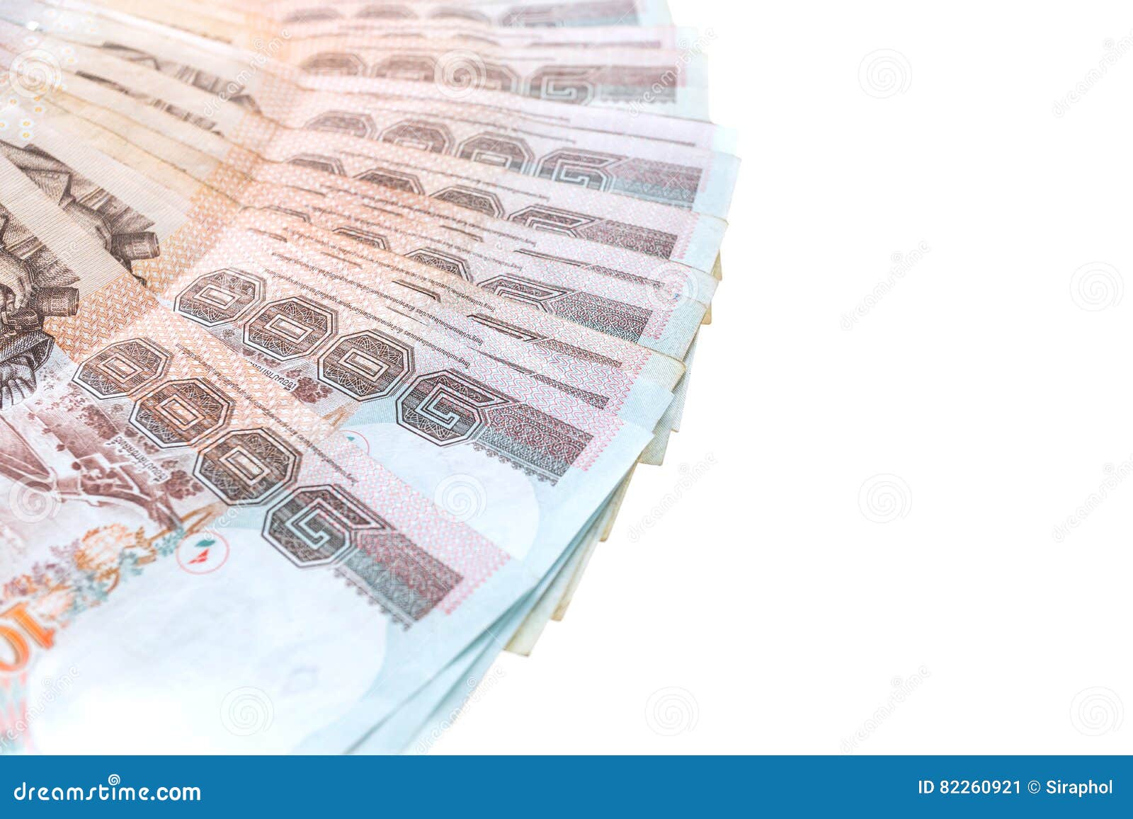 Thai banknote and cash stock image. Image of baht, investment - 82260921