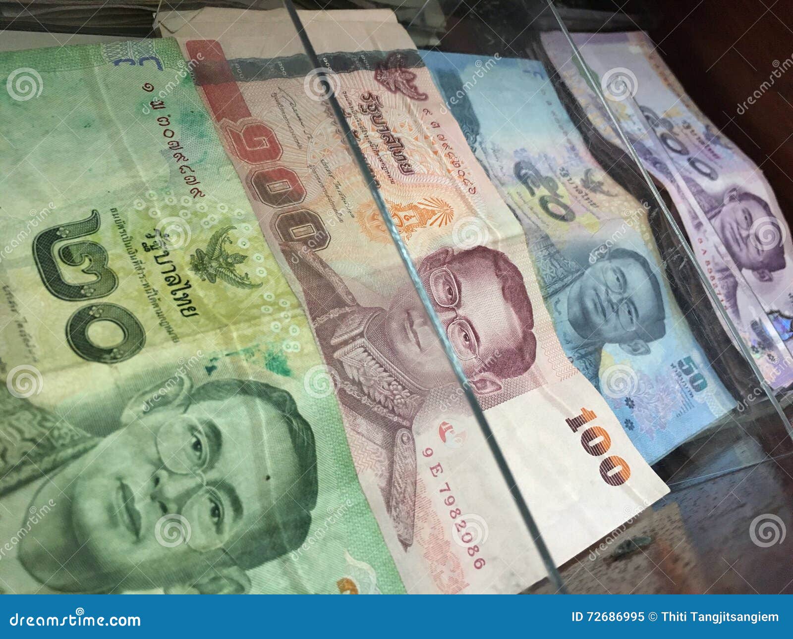 Thai banknote stock image. Image of cash, banknote, retail - 72686995