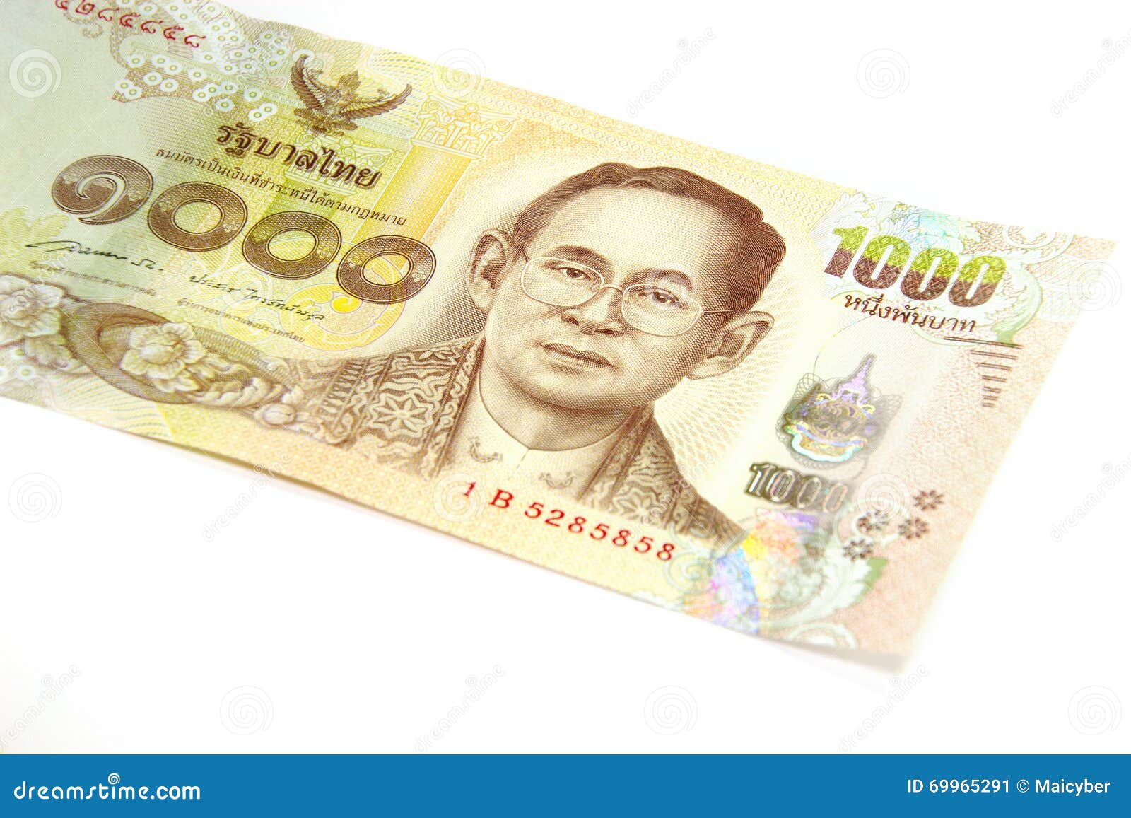 Thai Banknote Thousand Baht Stock Image - Image of banknotes, business ...