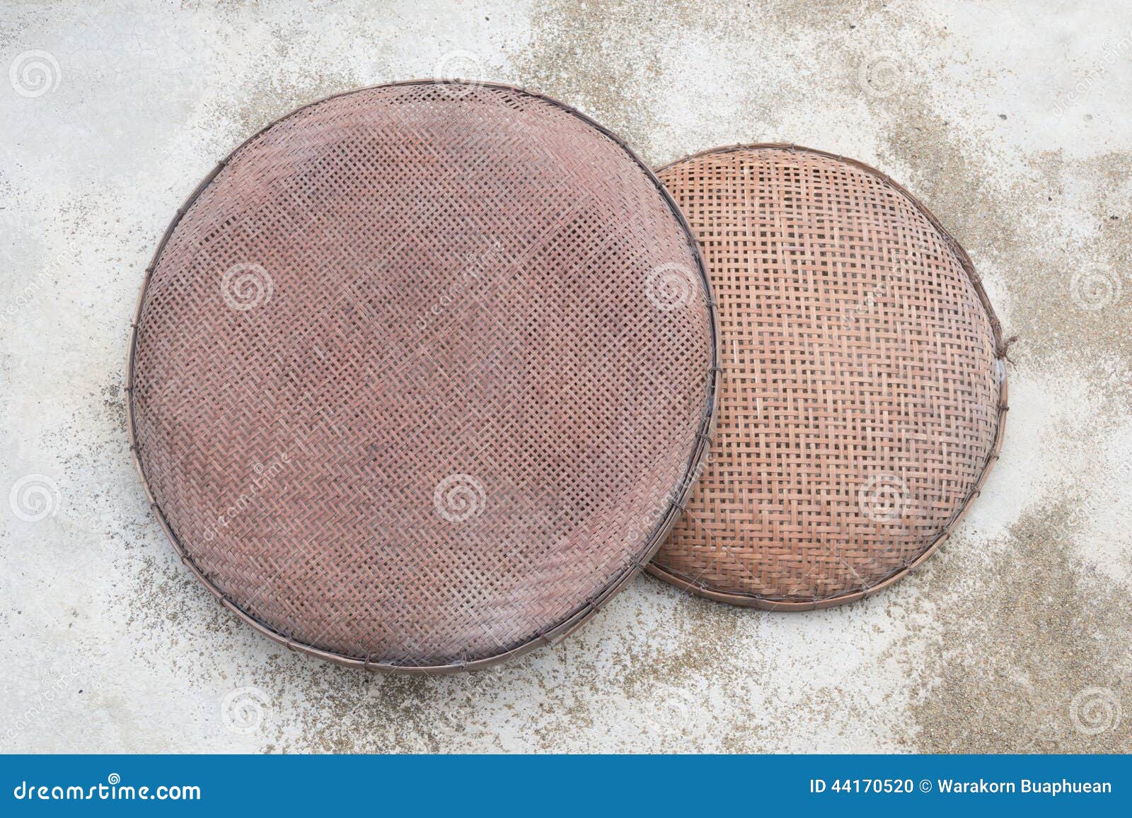 Thai Basket on the floor stock photo. Image of market - 44170520