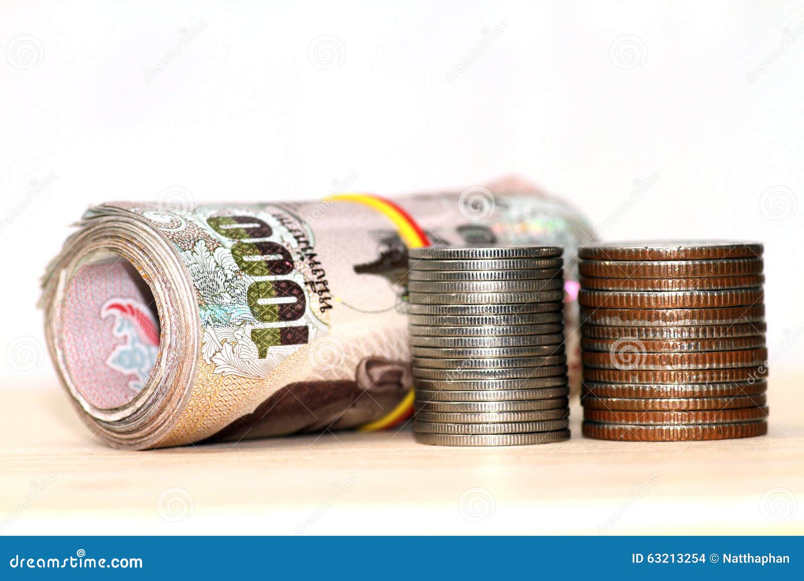 Thai Bath Currency Banknote Stock Photo - Image of paying, finance ...