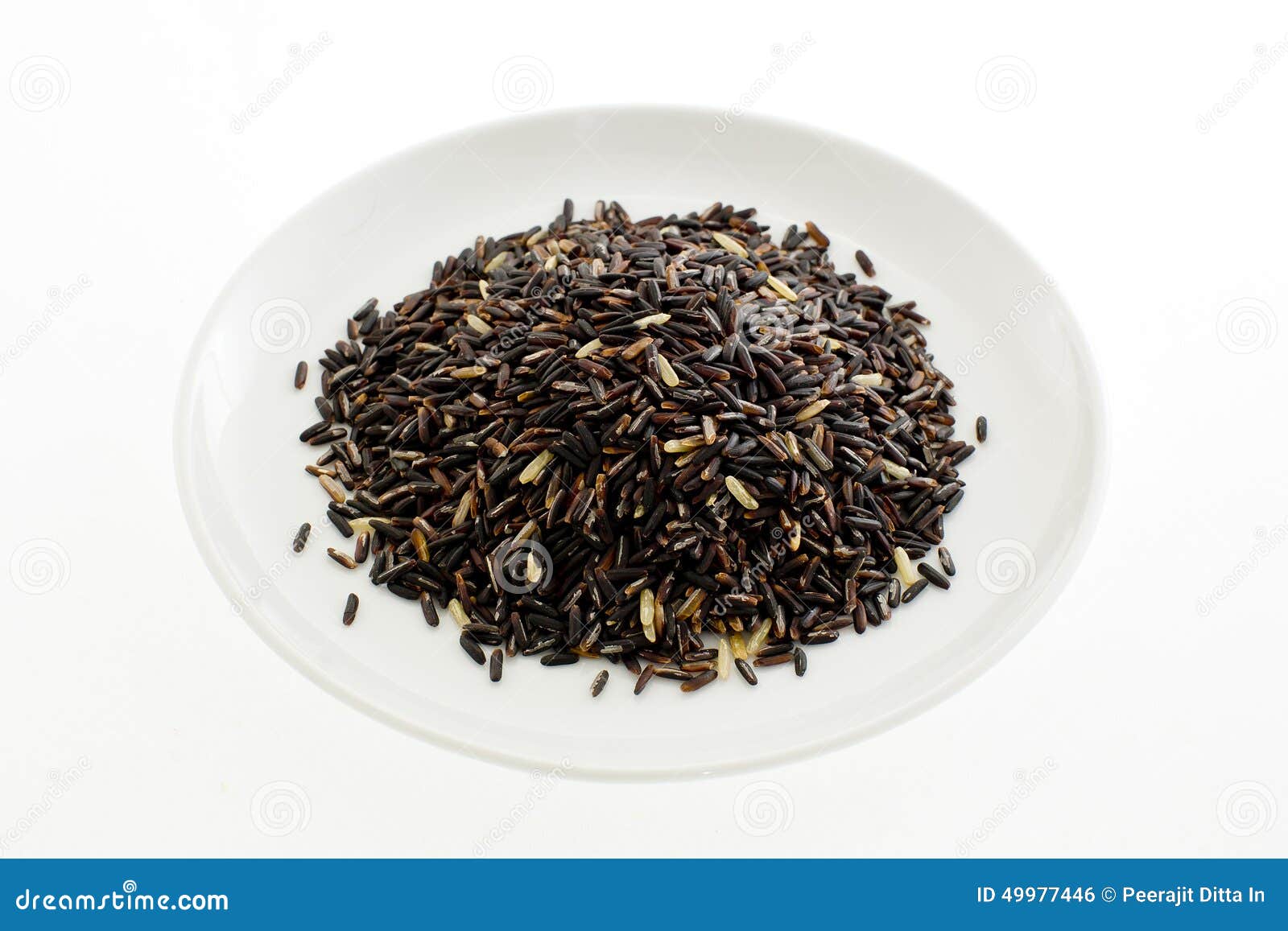 Thai Black Jasmine Rice (Rice Berry) Stock Photo - Image of thai ...
