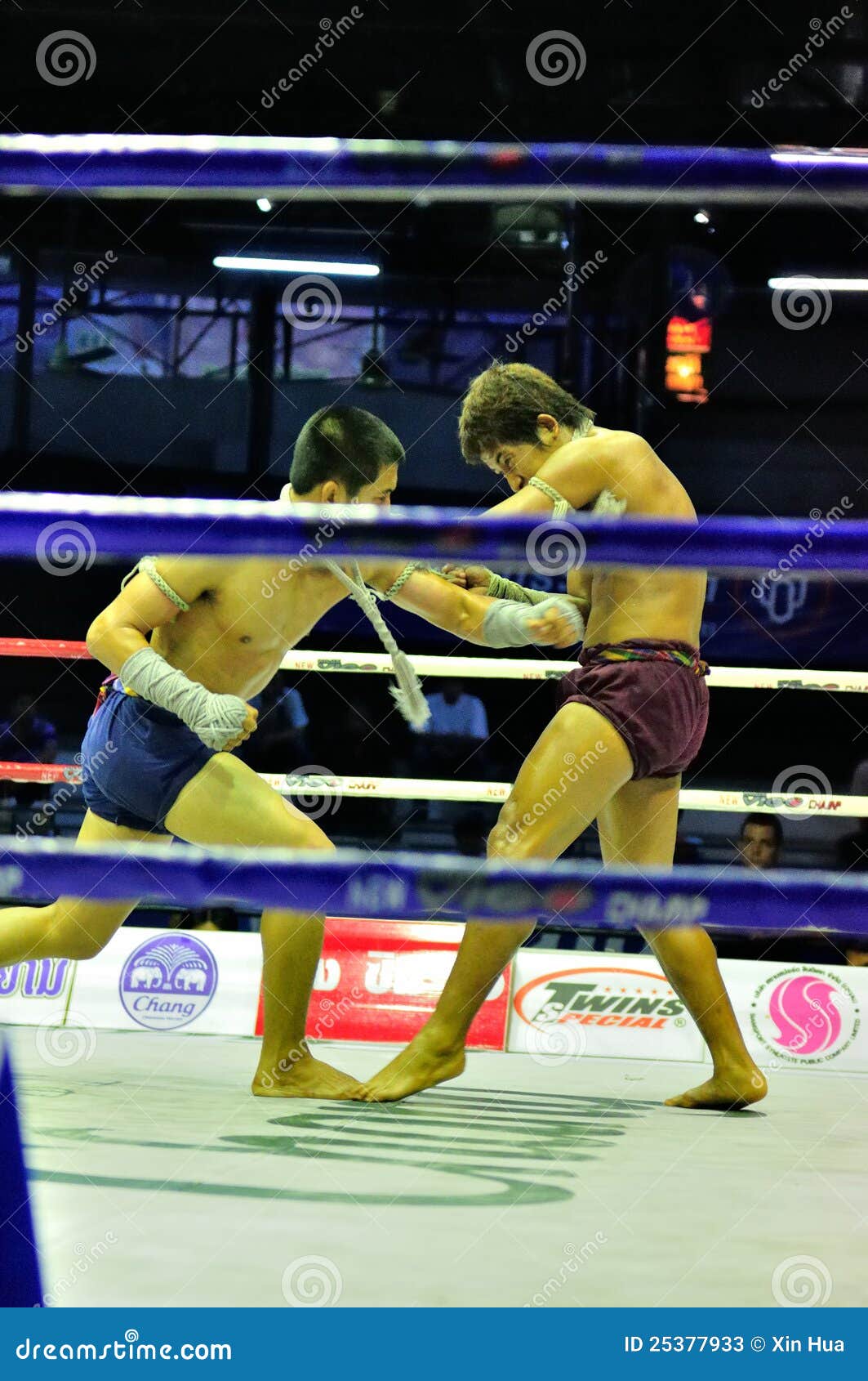 Thai Boxing editorial stock photo. Image of athlete, exercise - 25377933