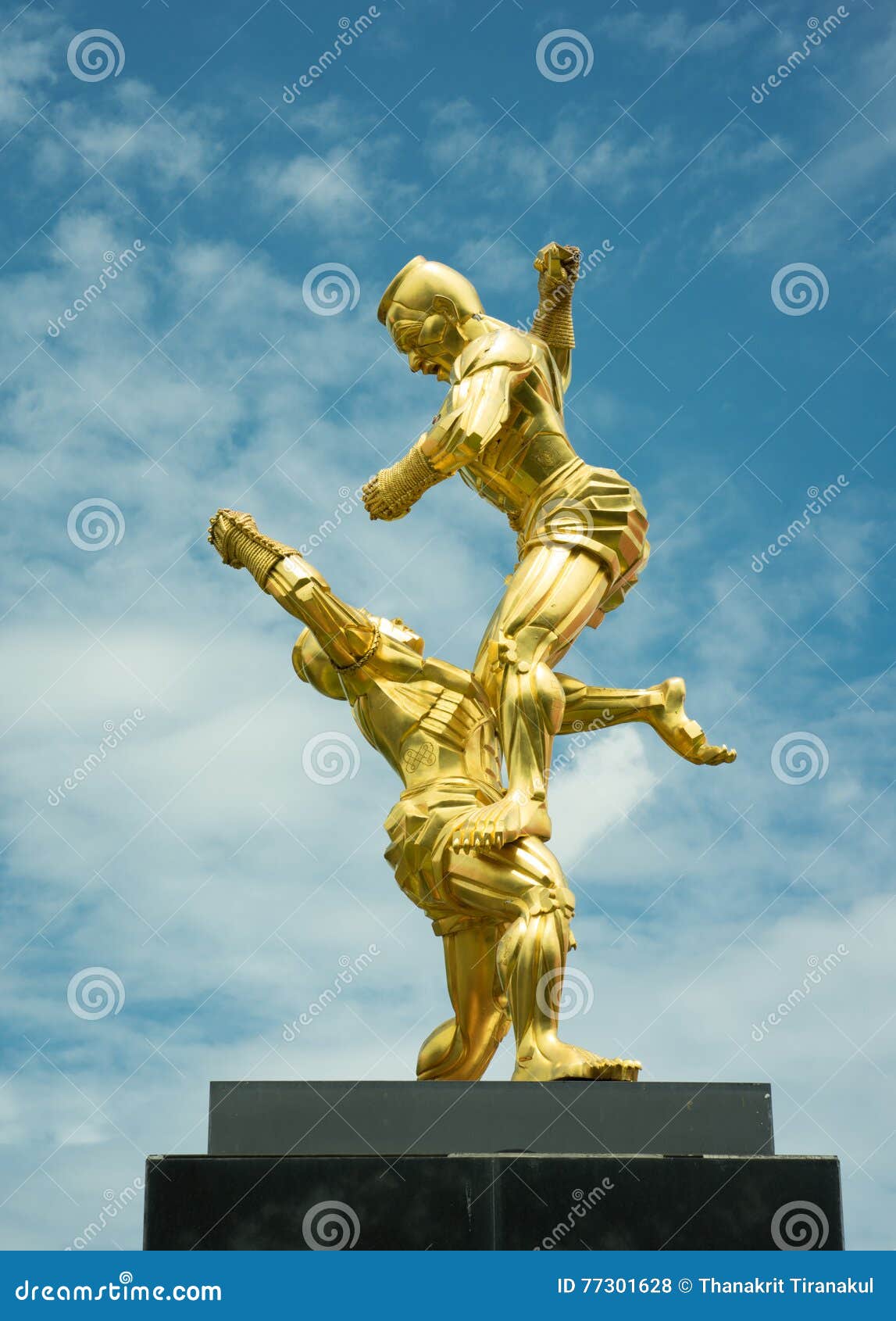 Thai boxing stock photo. Image of mold, gold, statue - 77301628