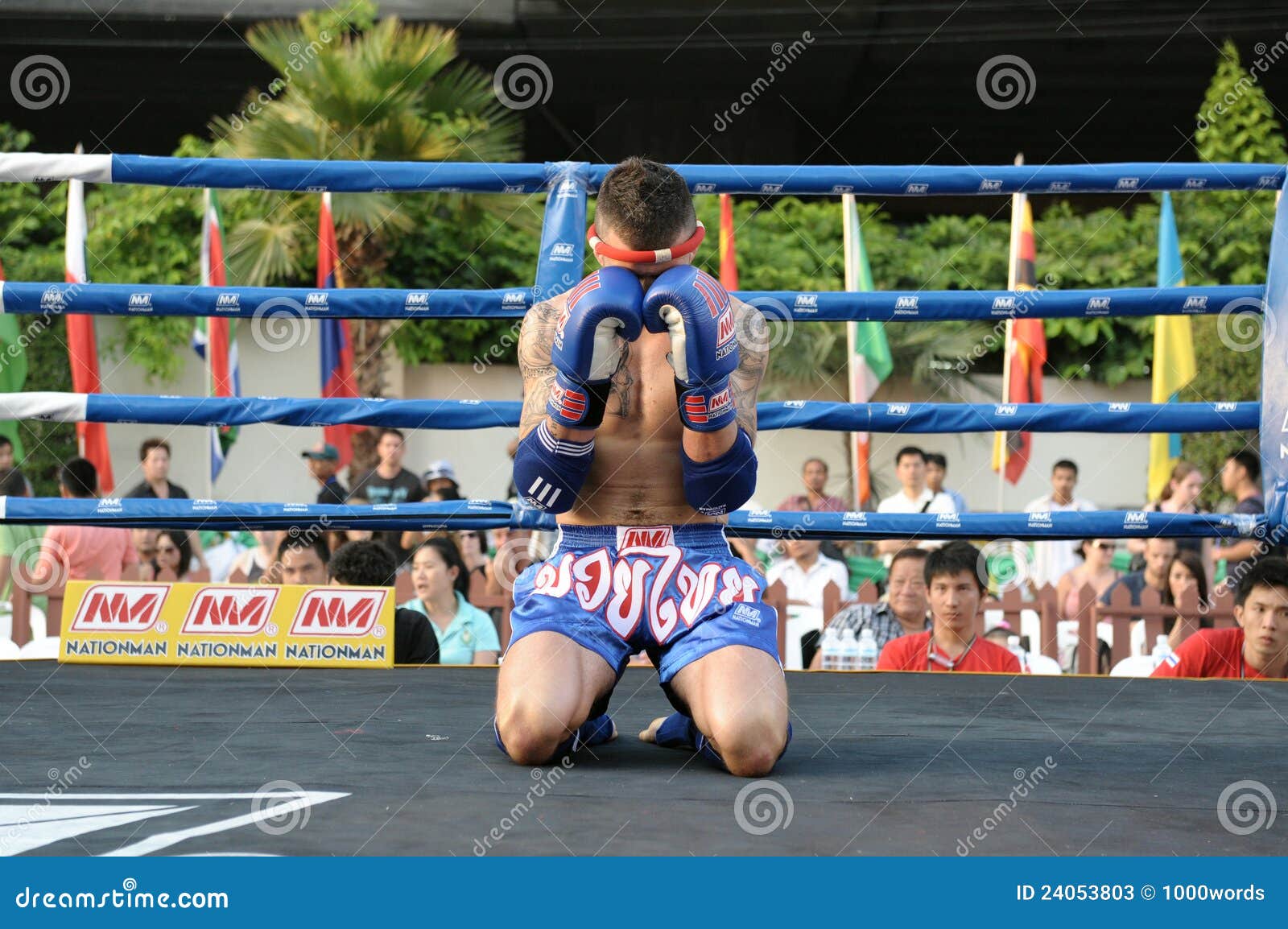 Thai Boxing Match editorial stock photo. Image of asian - 24053803