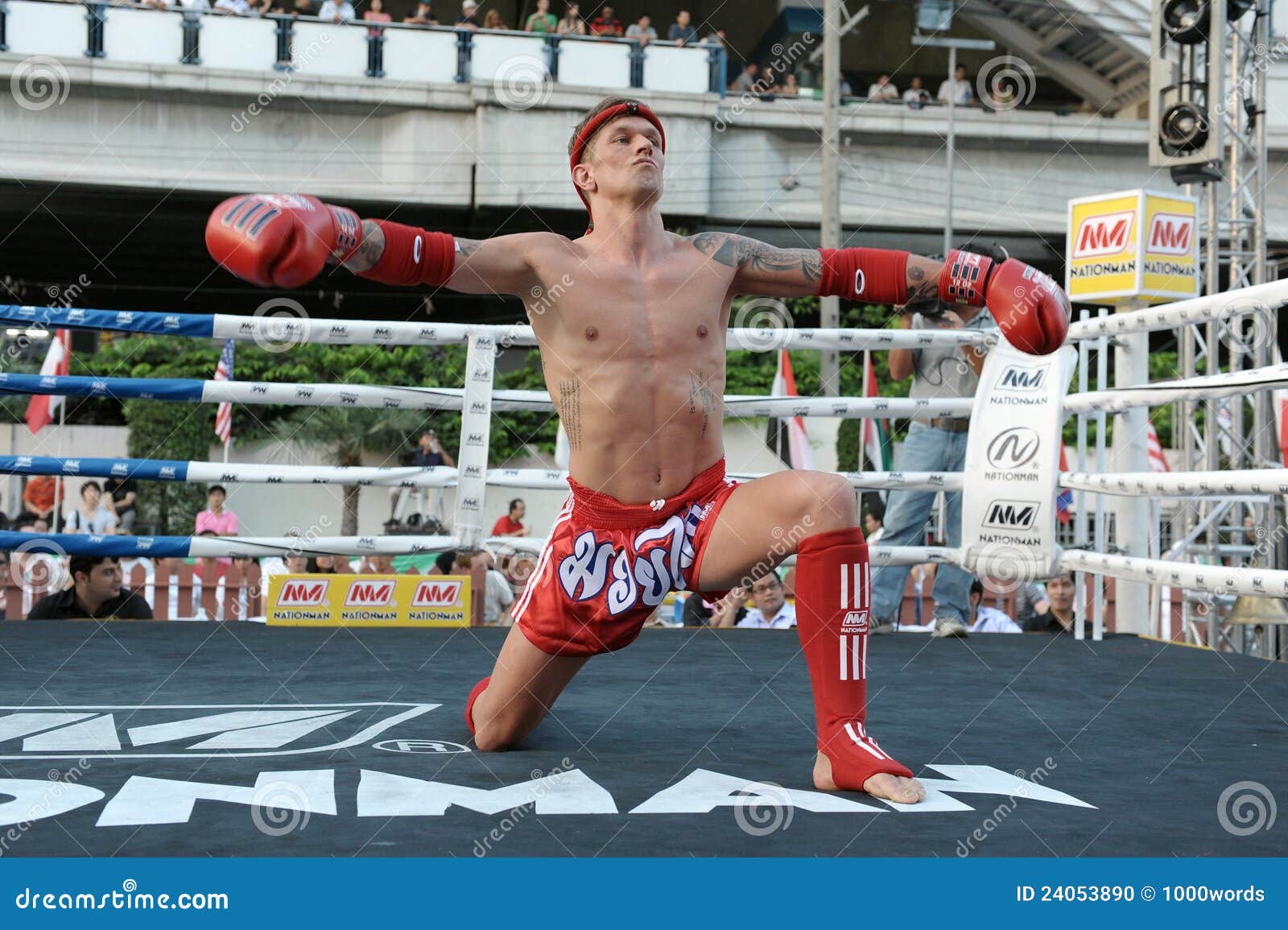 Thai Boxing Match editorial image. Image of culture, camp - 24053890