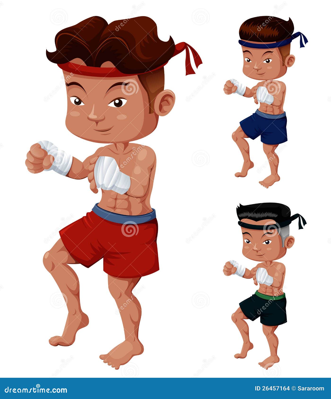 Thai Boxing Cartoon | CartoonDealer.com #48139197