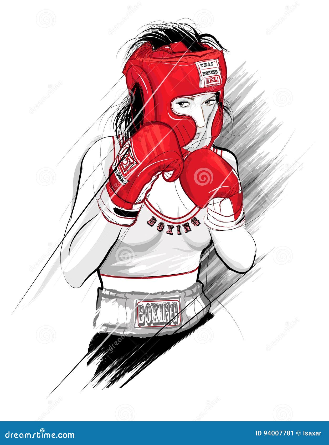 Thai Boxing Cartoon | CartoonDealer.com #48139197