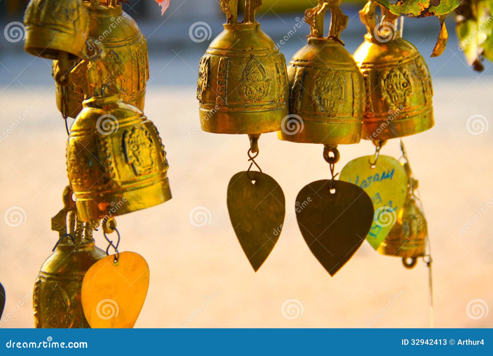 Thai Buddha Bell stock image. Image of metal, ball, buddhism - 32942413