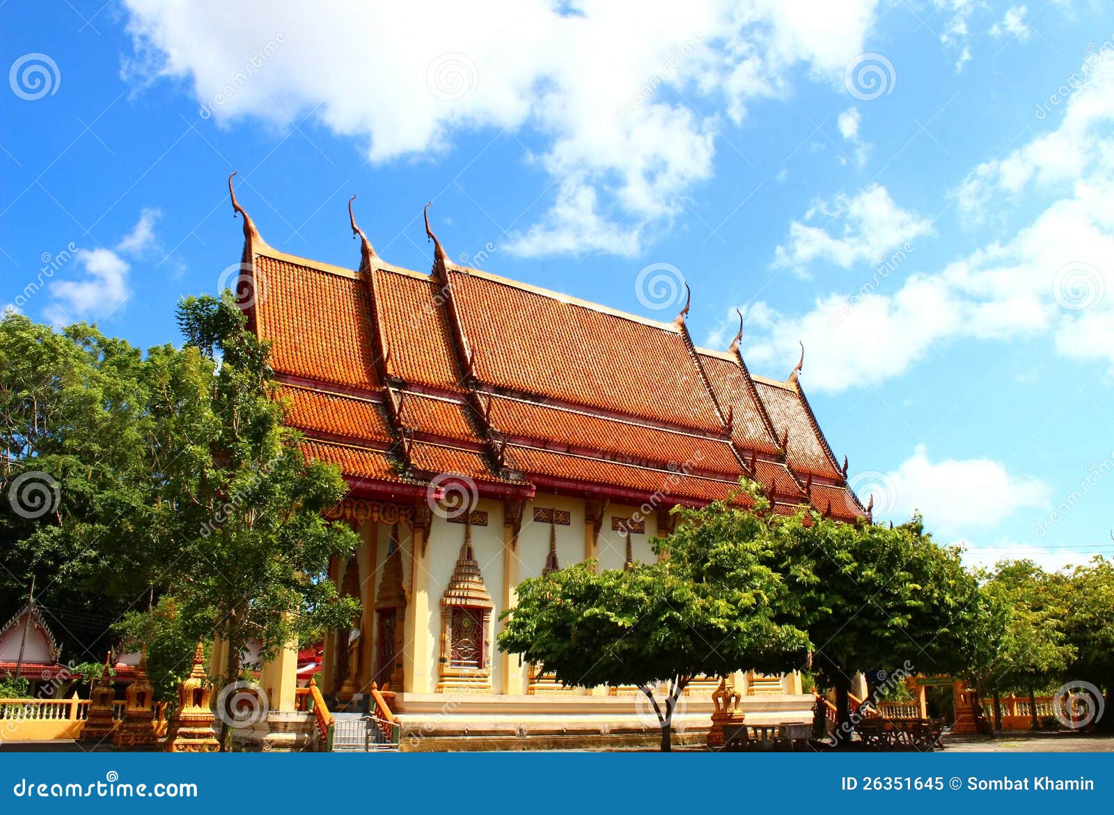 Thai Buddhism Church, Phuket, Thailand Stock Image - Image of ...