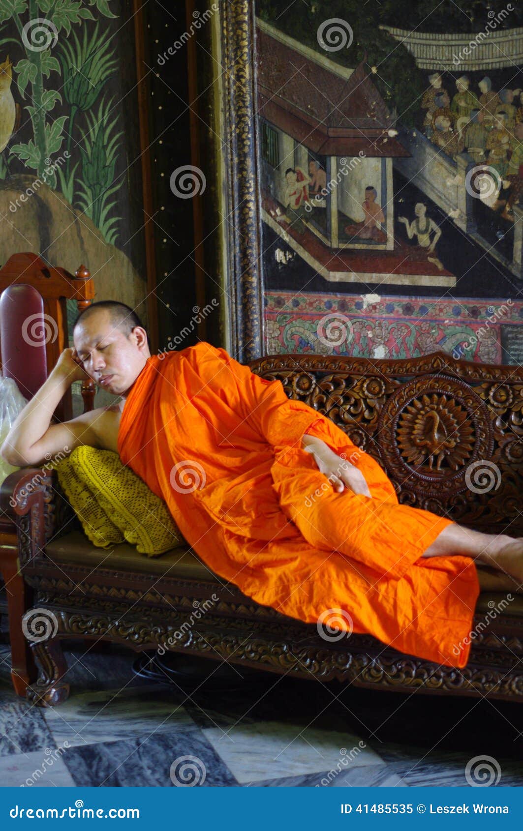 Thai buddhist monk editorial image. Image of thai, meditate - 41485535