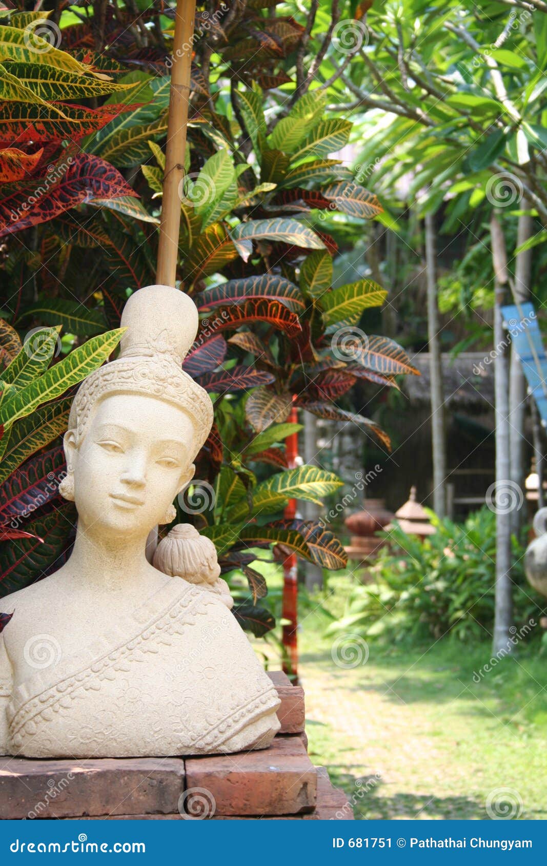 Thai buddhist statue stock image. Image of asia, wood, thai - 681751