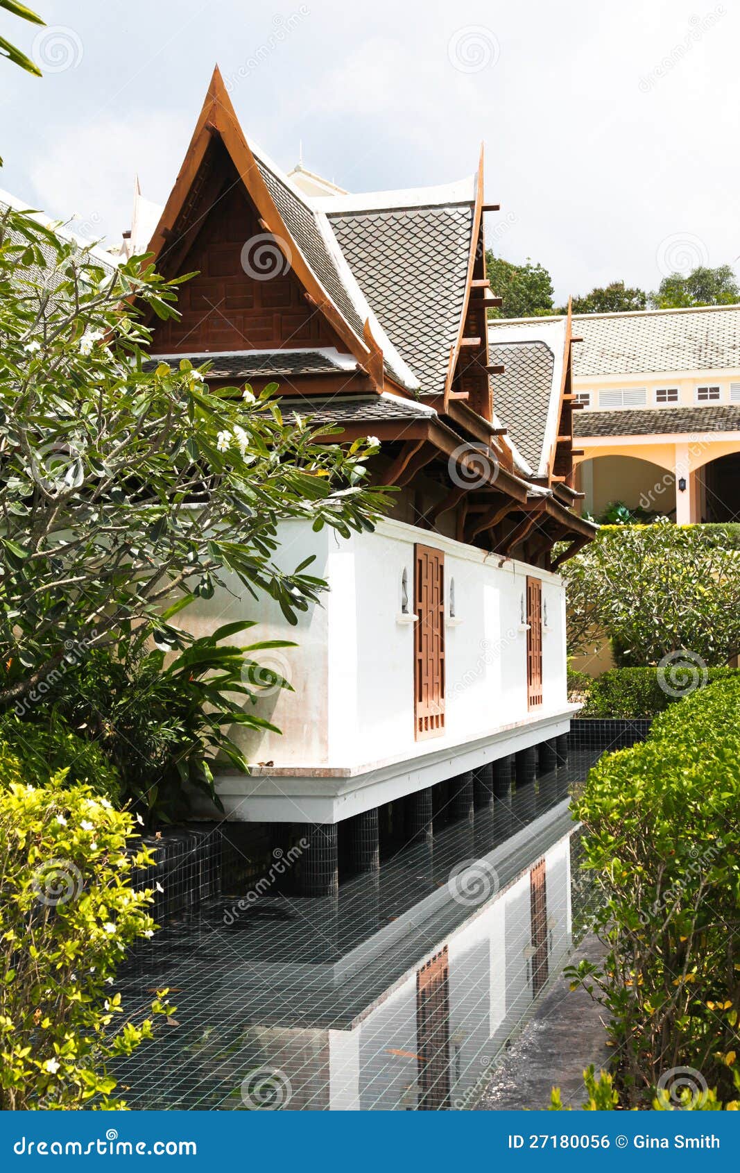 Thai building stock photo. Image of culture, architecture - 27180056