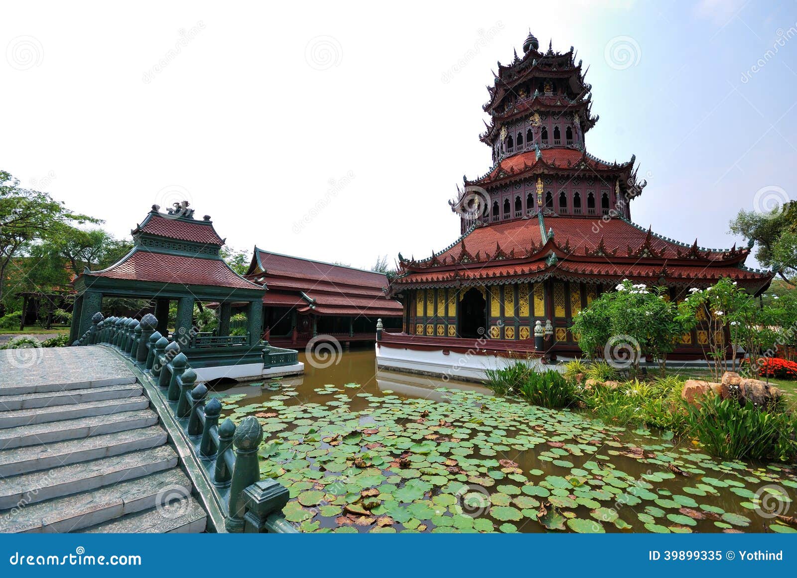 Thai castle stock image. Image of historic, royal, wood - 39899335