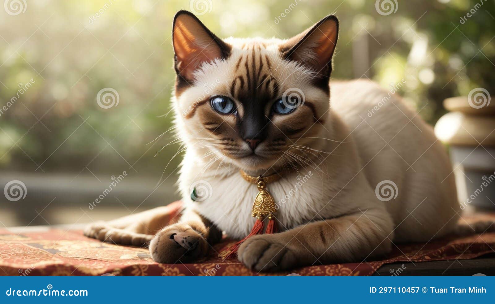 Thai or siamese cat stock image. Image of kitten, animal - 297110457