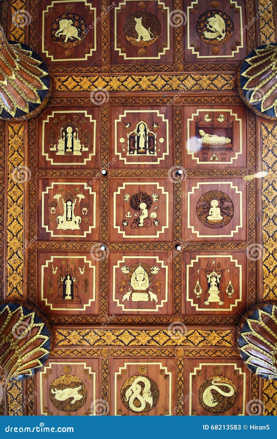 Thai Art At Ceiling Of Church. Stock Image | CartoonDealer.com #27219199