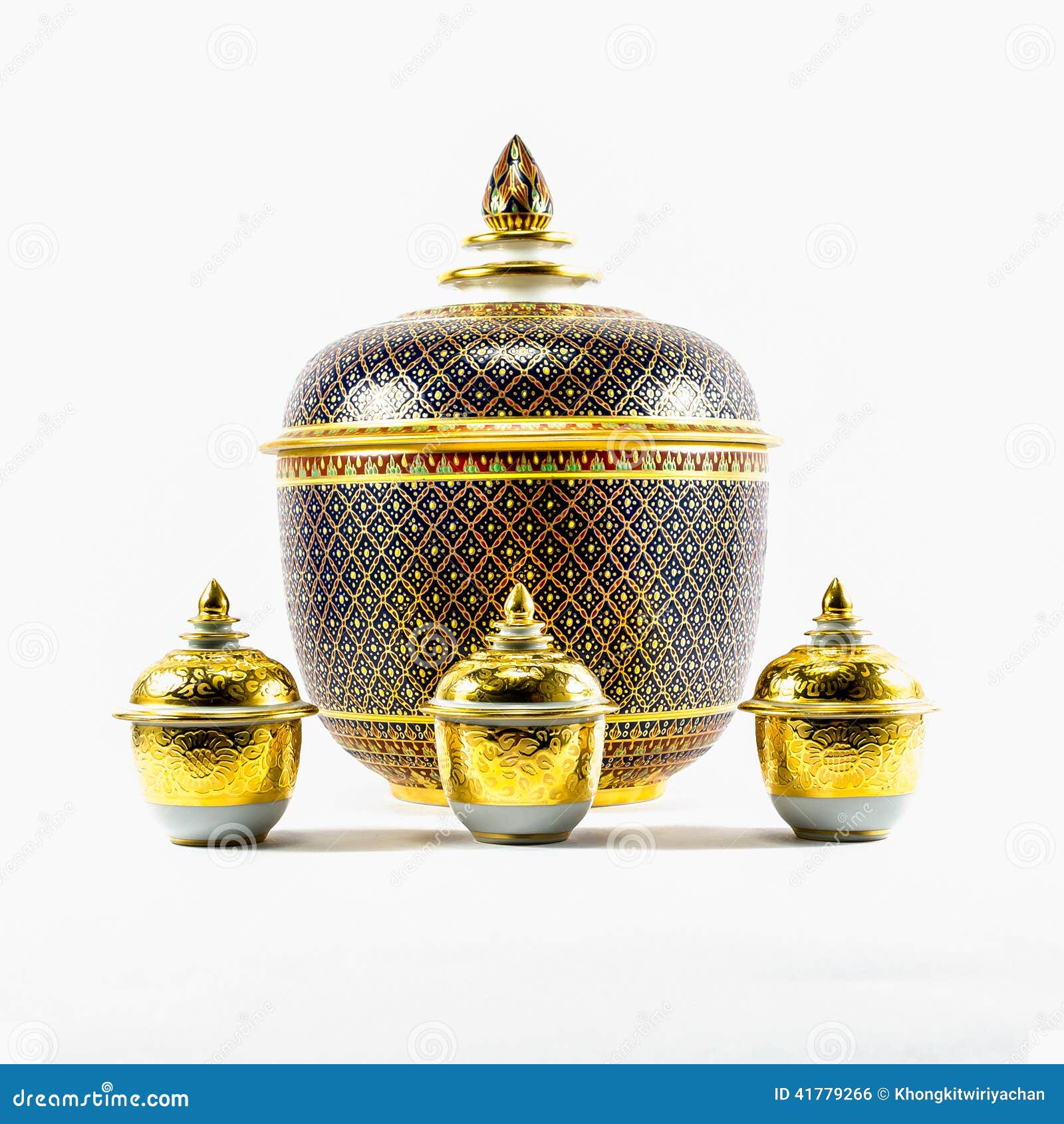 Thai Ceramic Wall Tile Of Temple Royalty-Free Stock Photo ...