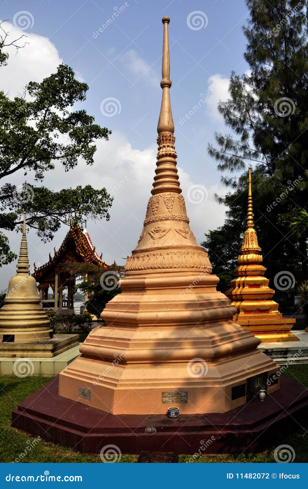 Thai Chedi stock photo. Image of belief, spiritual, devout - 11482072