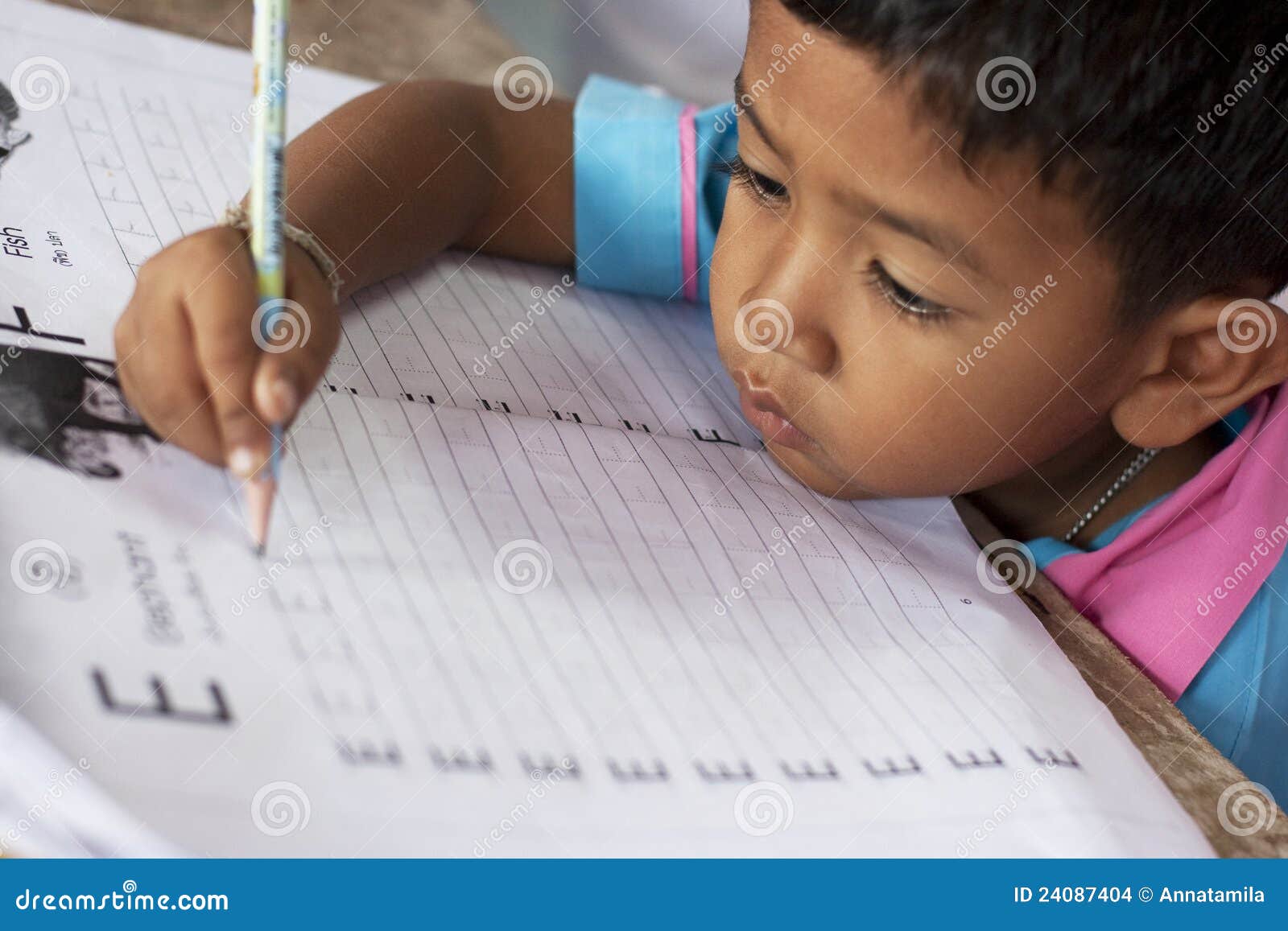 Thai Children in the Kindergarten Editorial Stock Image - Image of cute ...