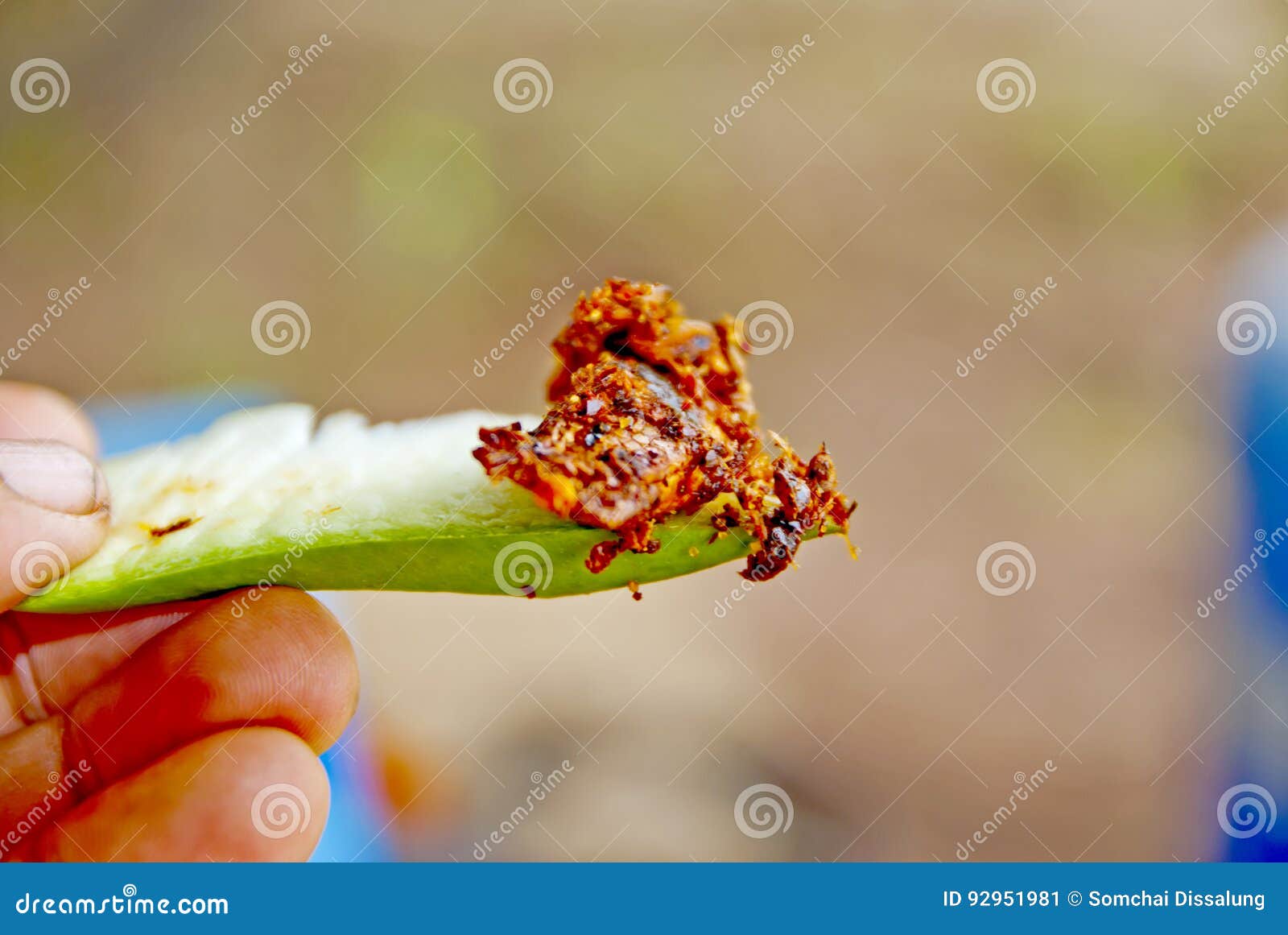 Thai Chili Salt in Thailand Stock Image - Image of leaf, green: 92951981