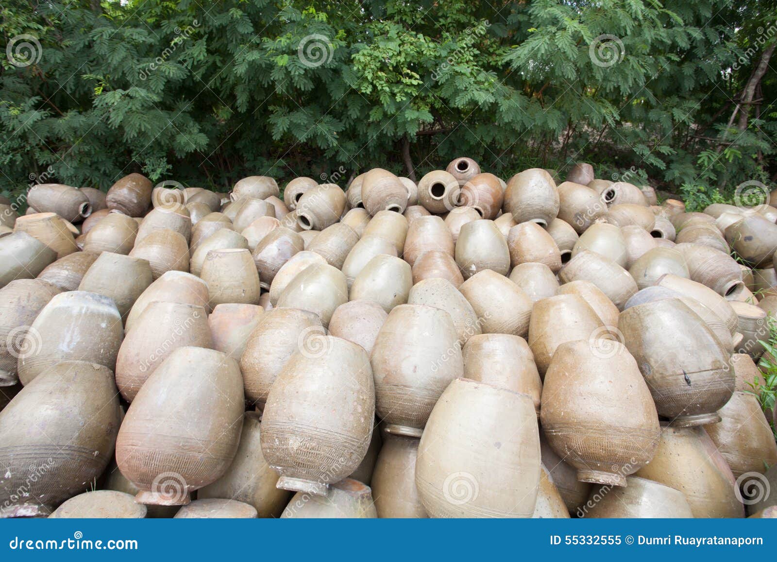 Thai clay pot stock image. Image of pottery, earthenware - 55332555