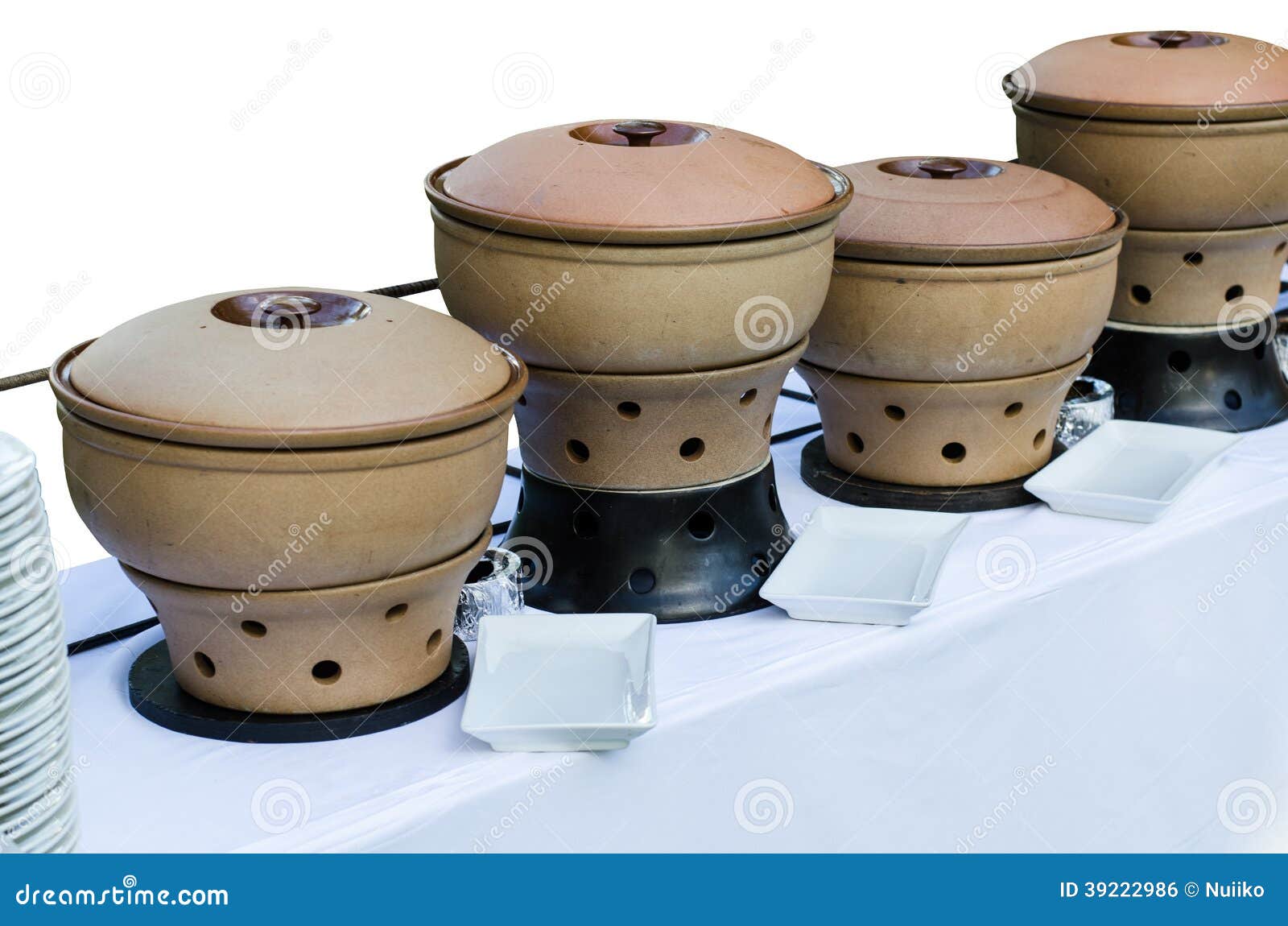Thai Clay Pottery Chafing Dish Heaters Stock Photography ...