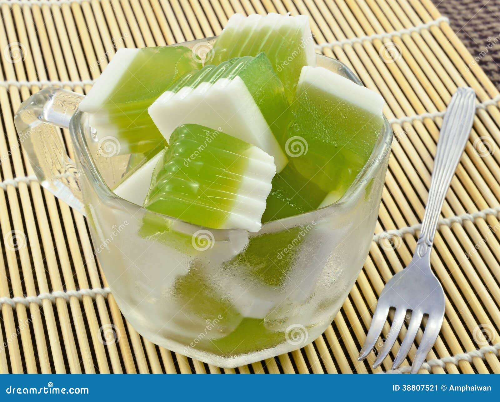 Thai coconut jelly stock image. Image of horizontal, brown - 38807521