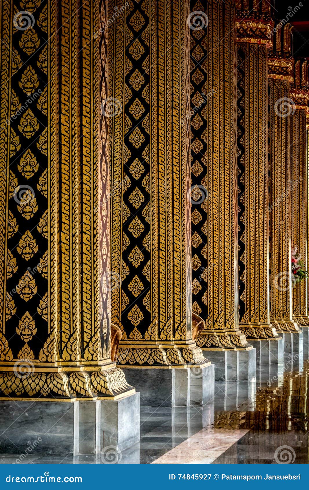 Thai concrete pole stock image. Image of pattern, glass - 74845927