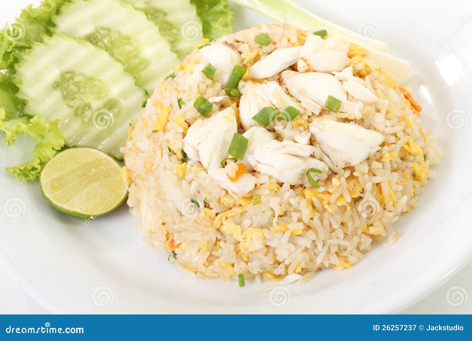 Thai crab fried rice stock image. Image of prawn, cook - 26257237