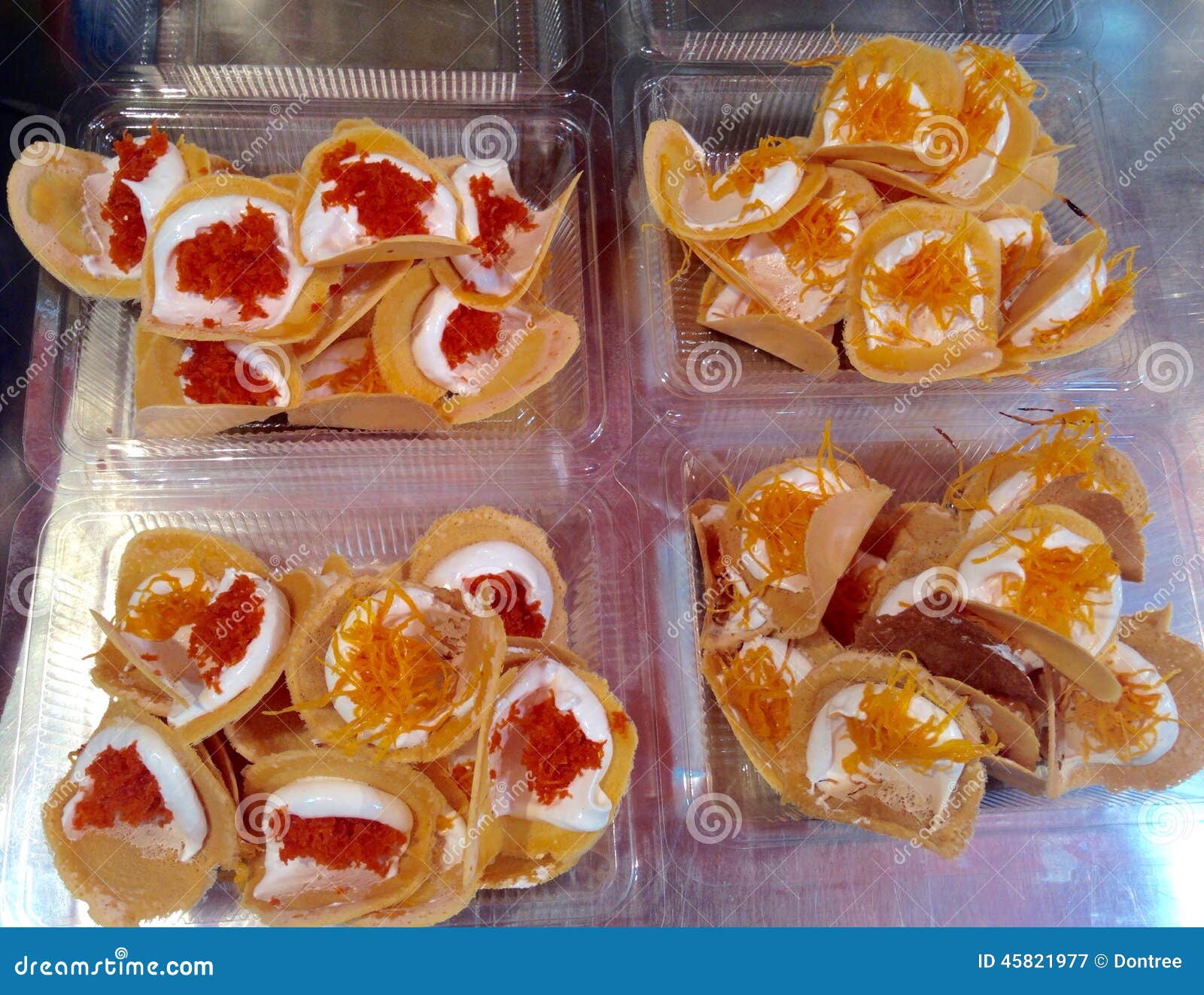 Thai crispy pancake stock image. Image of local, pancake - 45821977