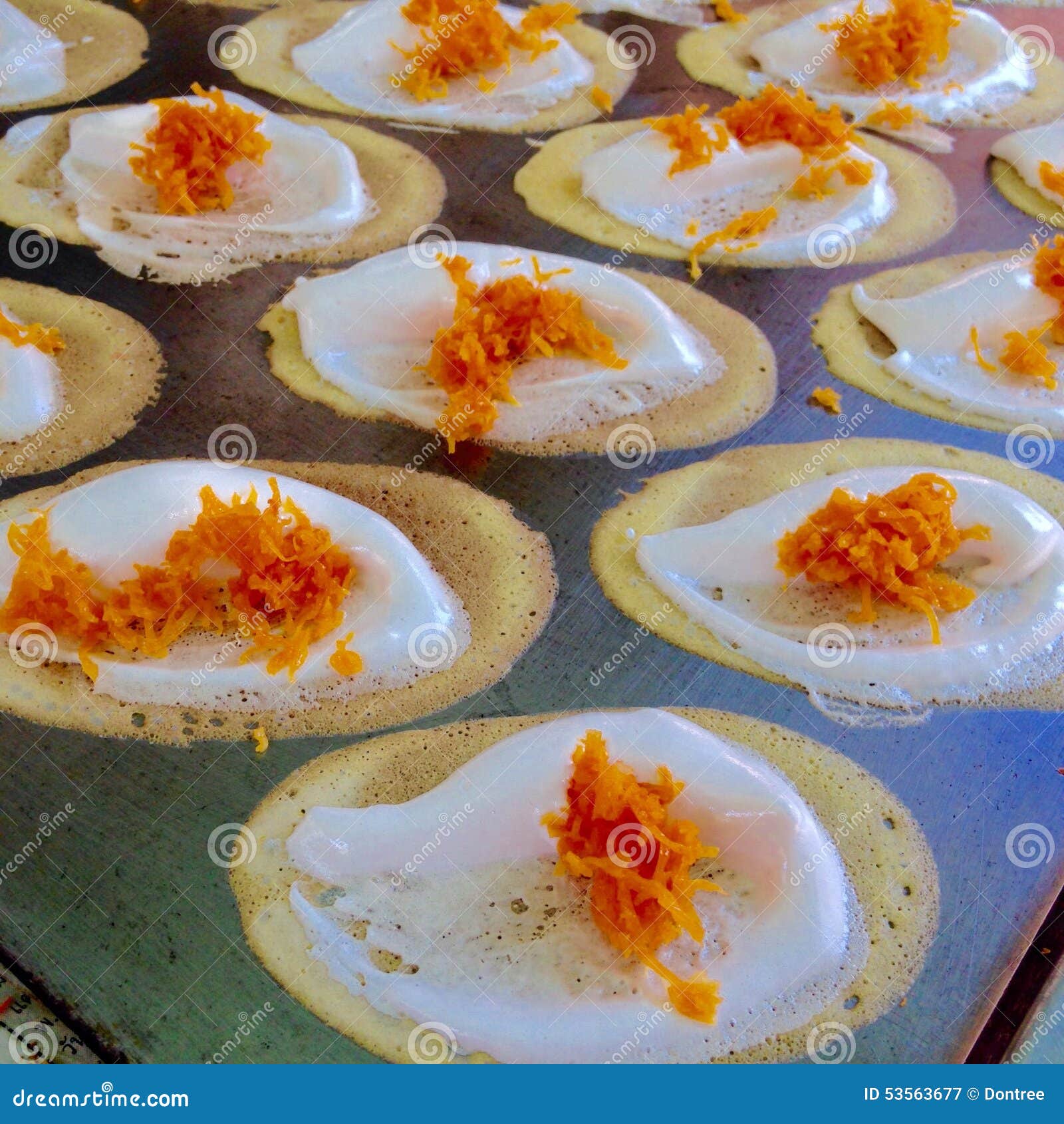 Thai crispy pancake stock image. Image of sweet, retro - 53563677