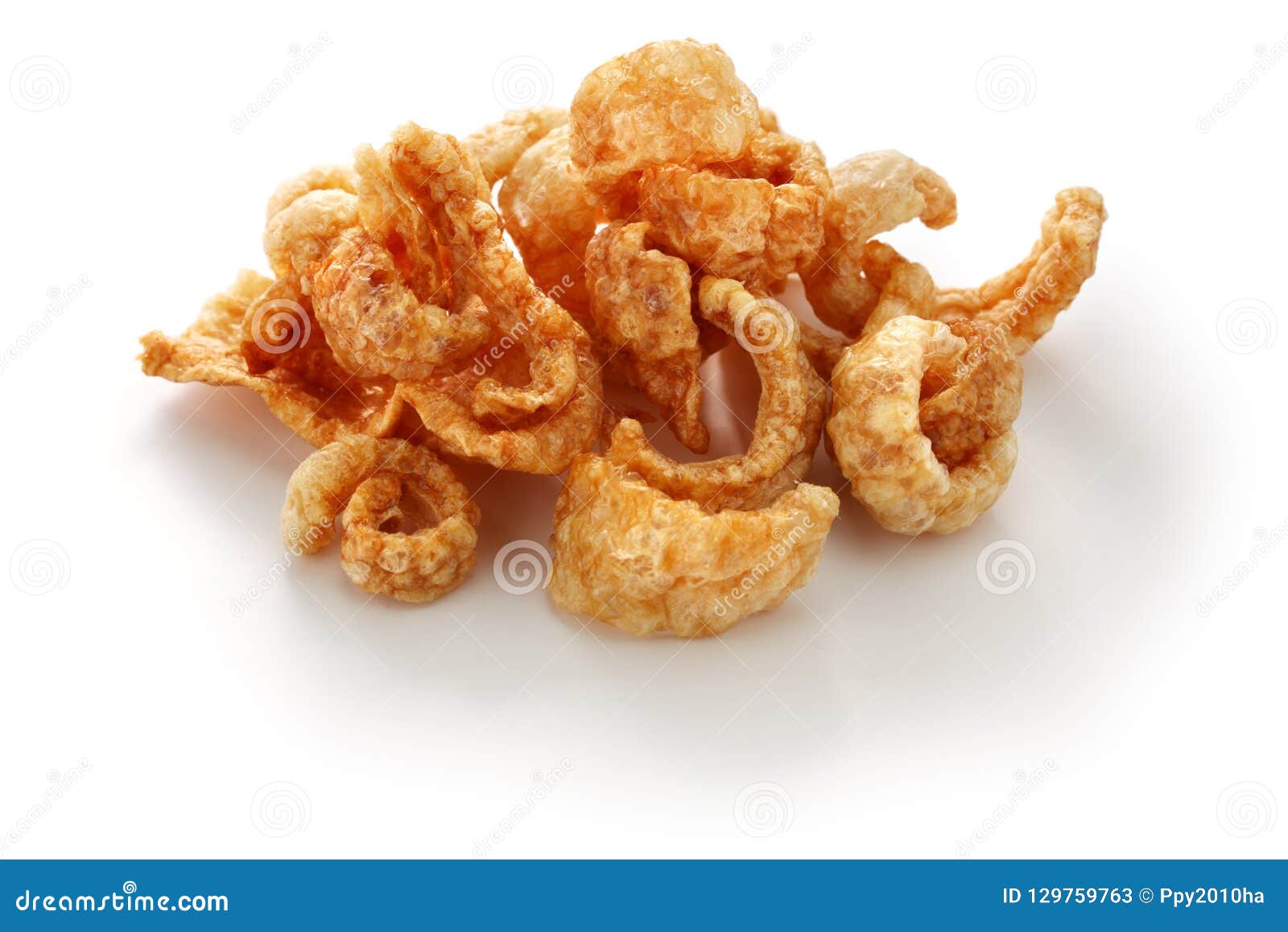 Thai crispy pork rinds stock image. Image of scratching - 129759763