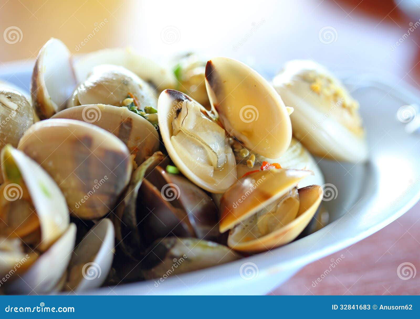 Thai Cuisine Name Fried Shellfish Stock Image - Image of delicious ...
