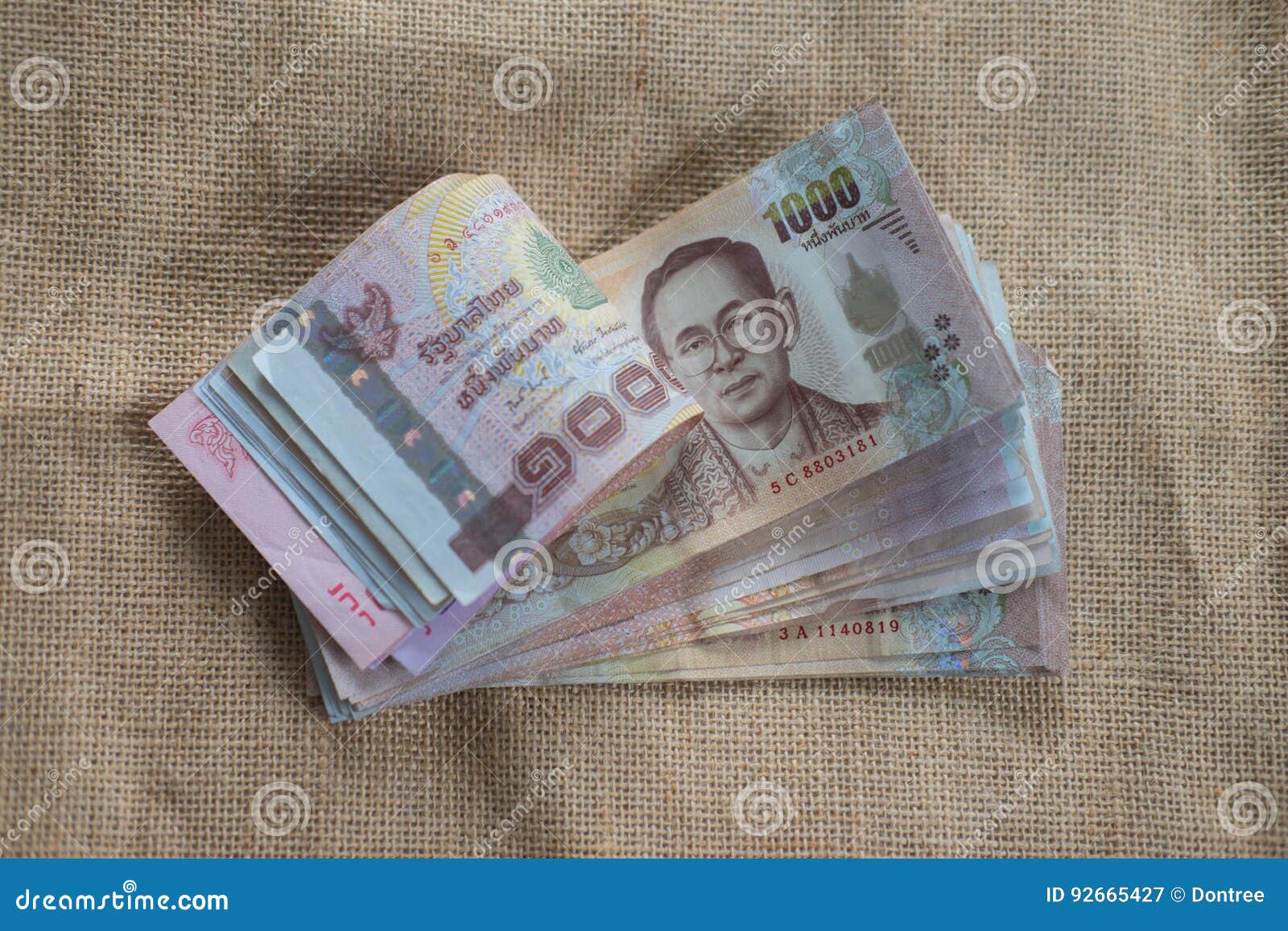 Thai Currency 1000 Baht stock image. Image of baht, exchange - 92665427