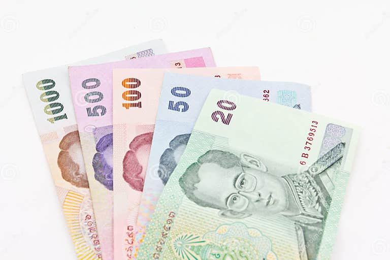 Thai currency banknote stock image. Image of siam, background - 22527767