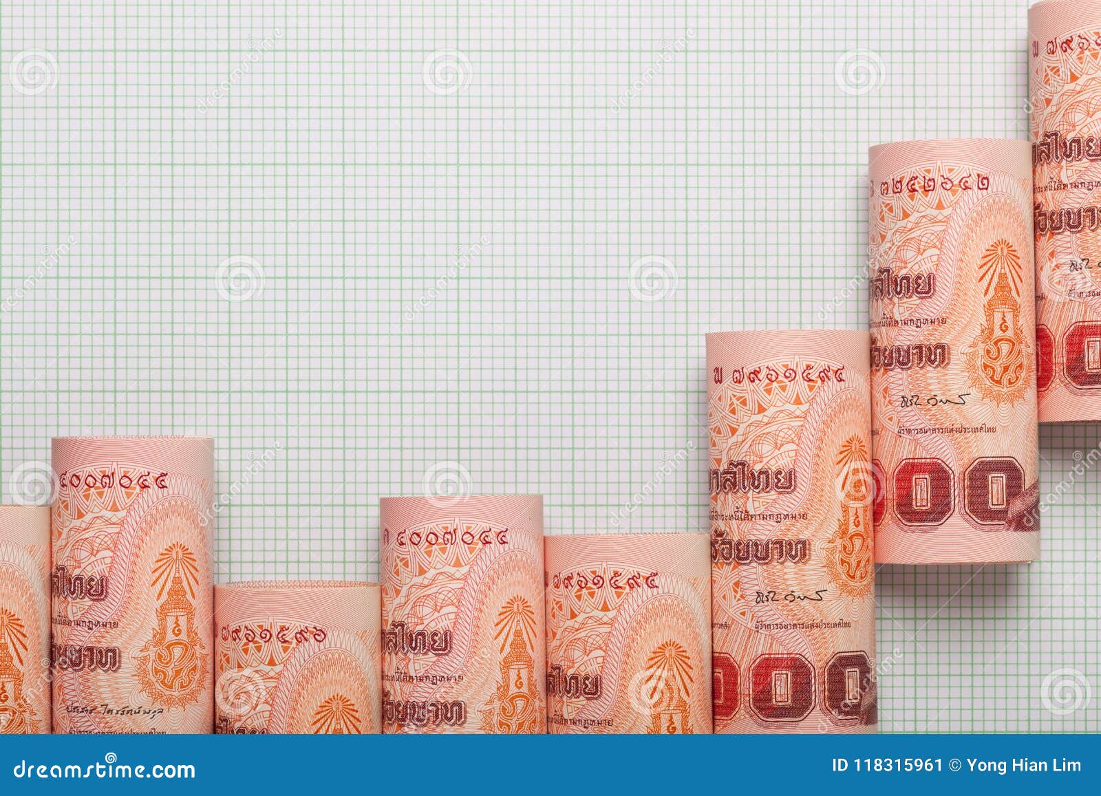 Thai Currency Uptrend Graph Stock Image - Image of monetary, increase ...