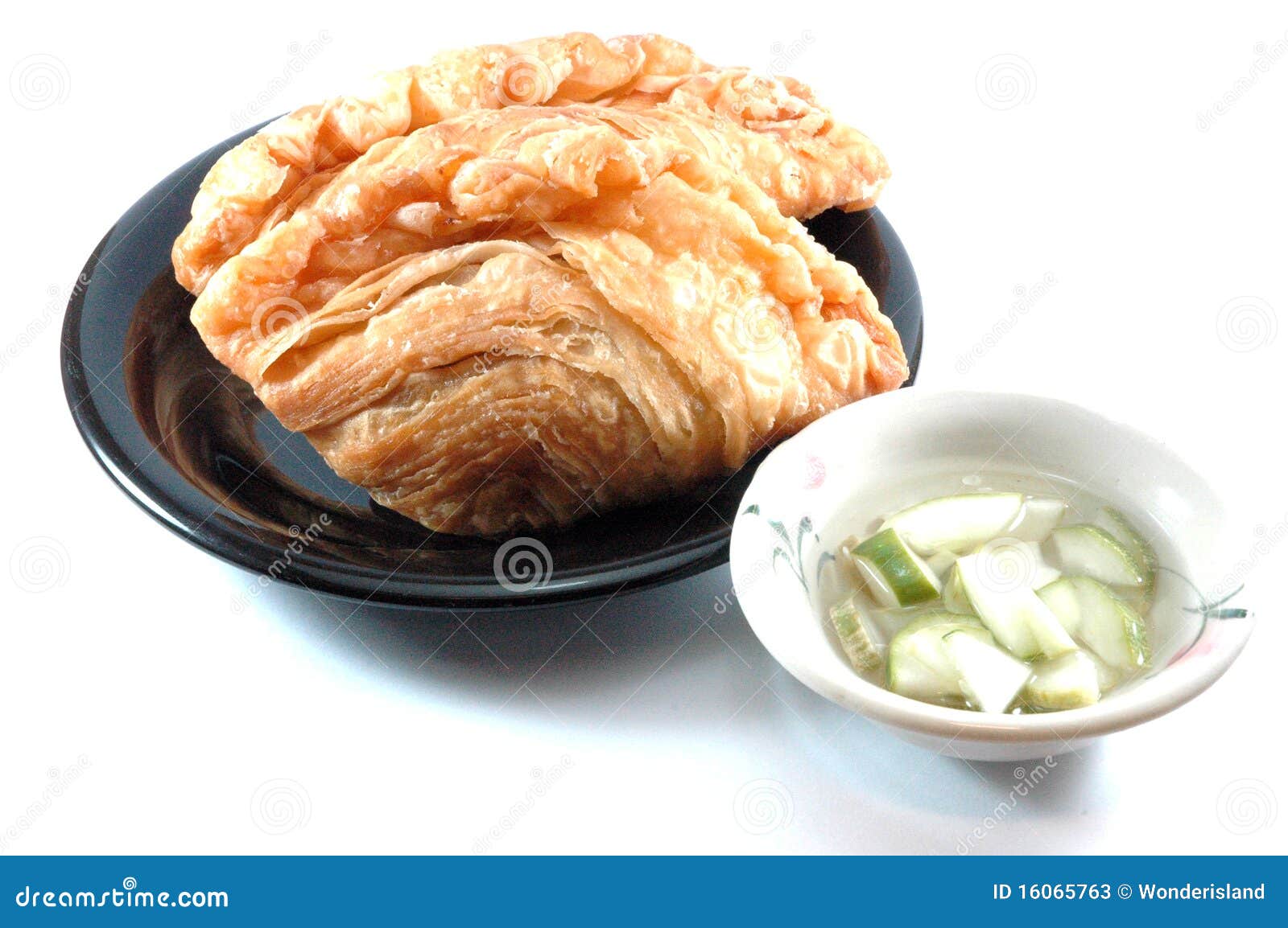 Thai curry puff stock image. Image of puff, snack, asian - 16065763