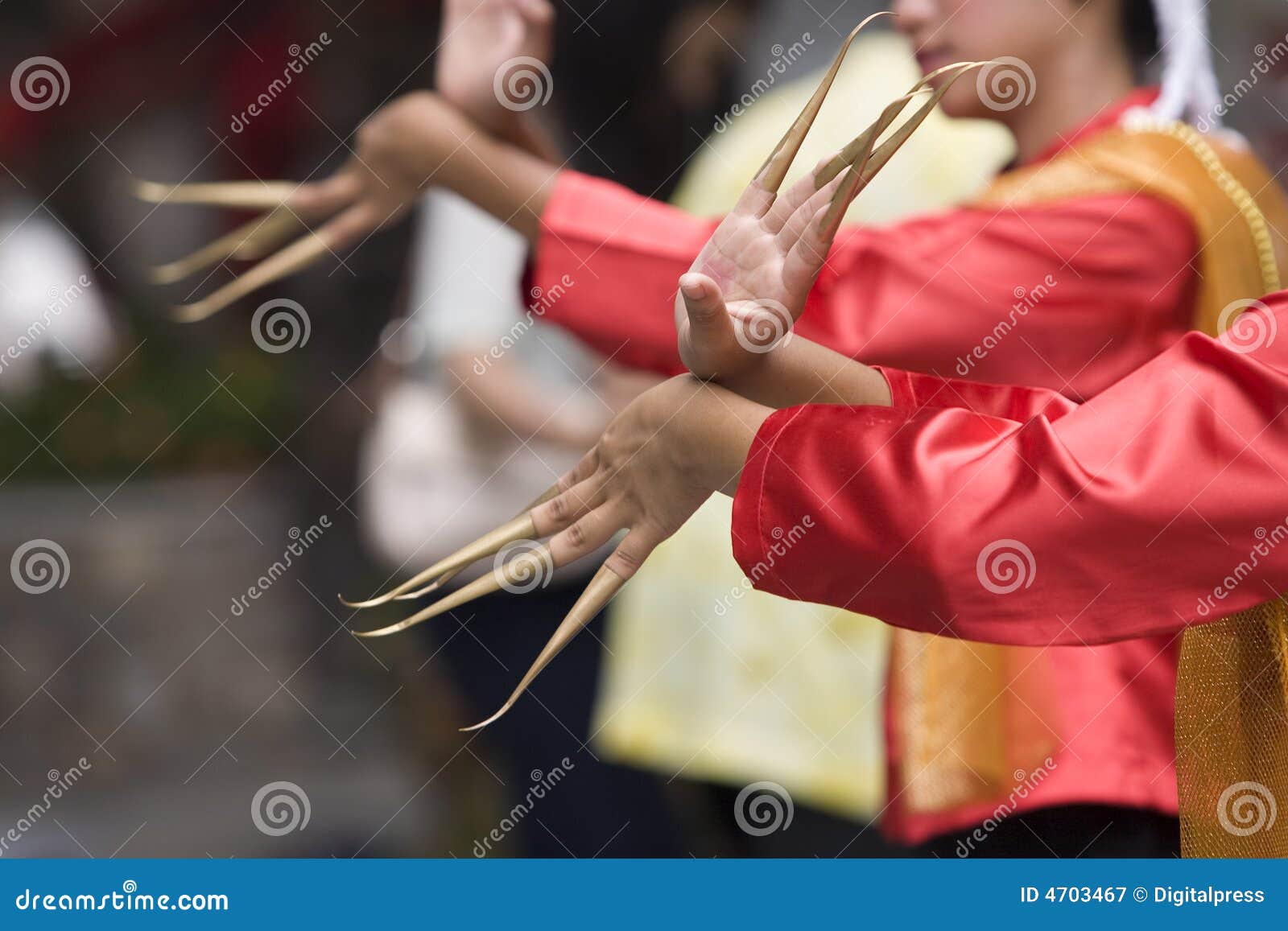 Thai dance performance stock image. Image of thai, gold - 4703467