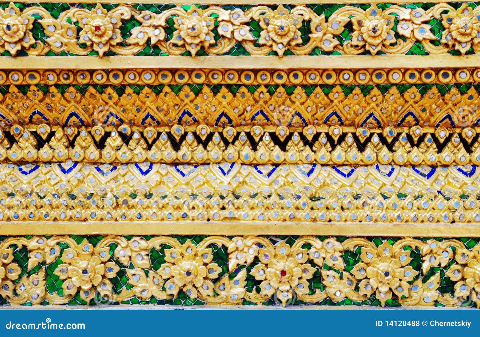 Thai decor stock photo. Image of flower, floral, background - 14120488