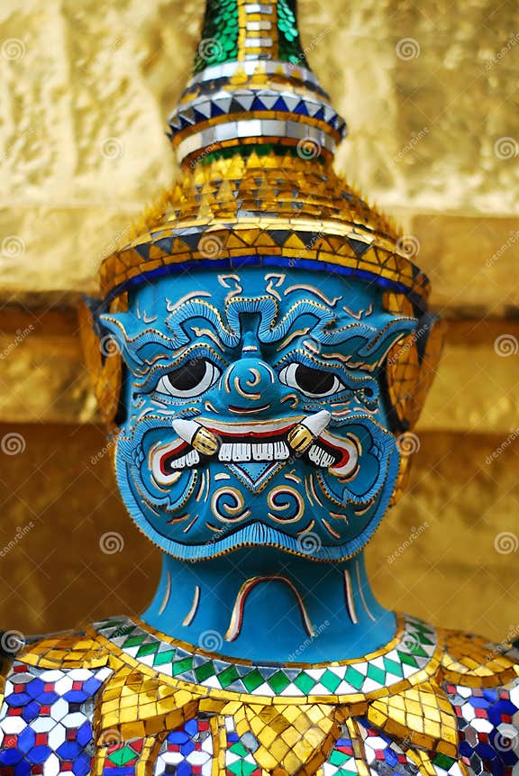 Thai demon stock image. Image of belief, monastery, ancient - 12469825