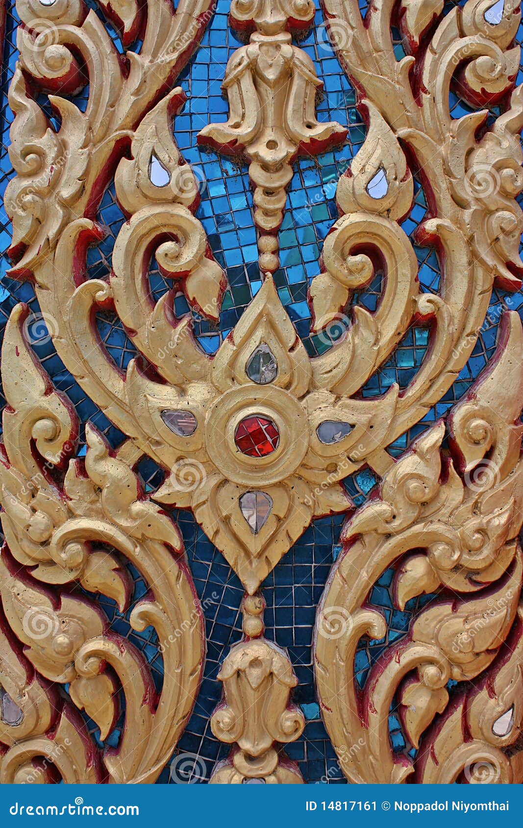 Thai design stock image. Image of stained, design, thai - 14817161